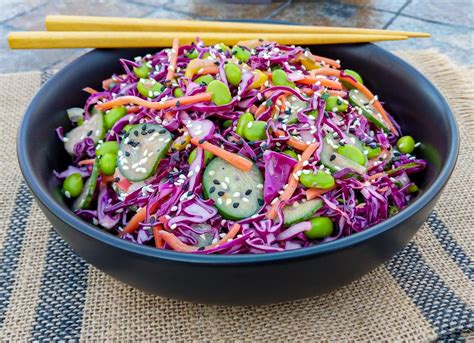 Asian Red Cabbage Slaw W Cilantro Lime Dressing Culinary Lion