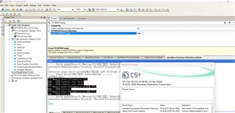 Cs For Cc Romram 現在の残りサイズ Forum Rl78 Mcu Jp Renesas Engineering Community