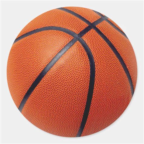 Basketball Classic Round Sticker Zazzle