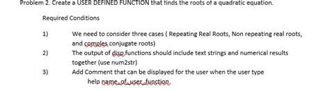 Solved Problem Create A USER DEFINED FUNCTION That Finds Chegg Com