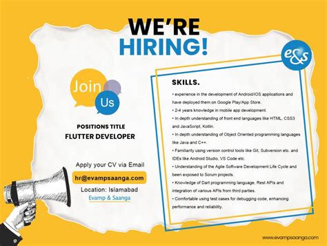 Evamp And Saanga On Linkedin Hiring Hr Careers Flutterdeveloper