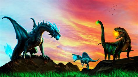 Dragon Vs Dino Concept By Guptajiravi On Deviantart