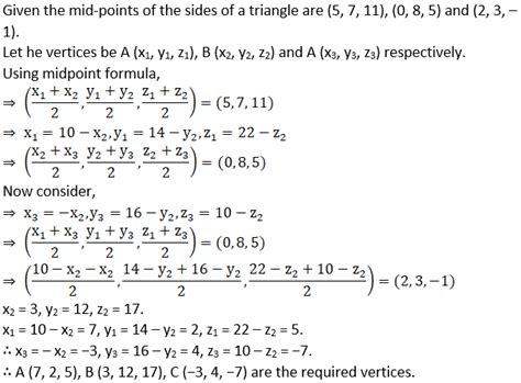 Ncert Exemplar Solutions For Class Maths Chapter Introduction To Three Dimensional