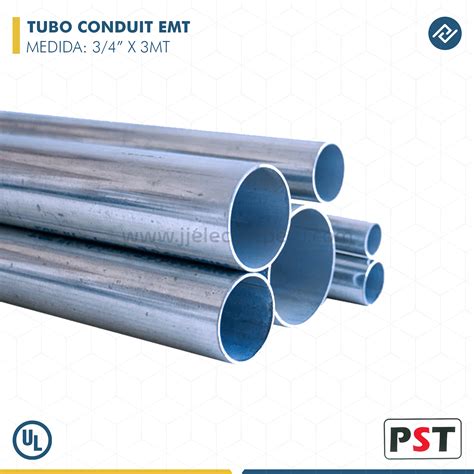 Tubo Conduit Acero Galvanizado Emt X Mts Ul E F Jj Electric