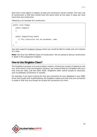 Java Tutorial PDF