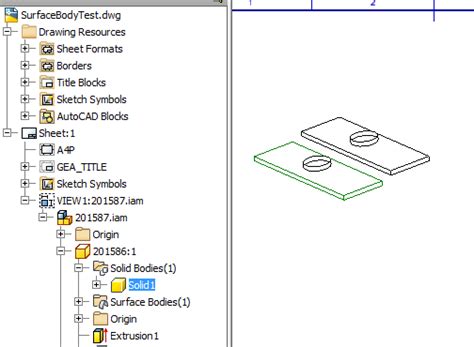 Solved How To Hide Surface Bodies In A Drawing Using The Api