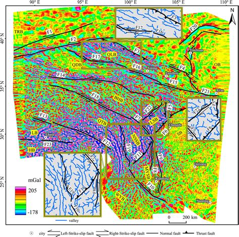 The First‐order Wavelet Detail Map Derived From The Bouguer Gravity Download Scientific Diagram