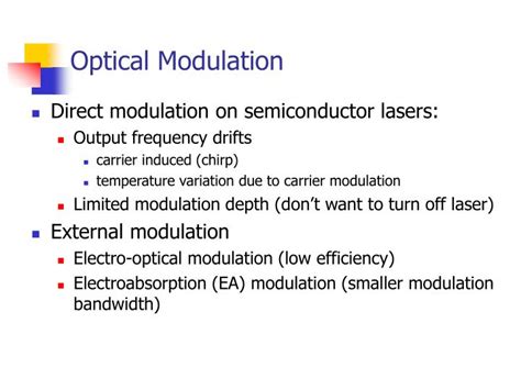 Ppt Electro Absorption Modulators Powerpoint Presentation Id975796