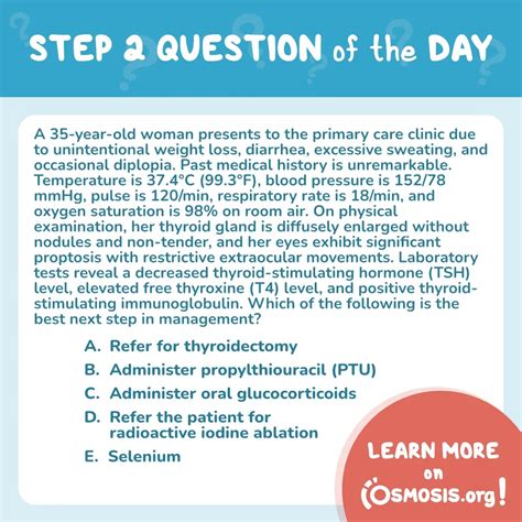 Usmle® Step 2 Question Of The Day Thyroid Management Osmosis Blog Usmle® Step 2 Question Of The Day Thyroid Management Osmosis Blog