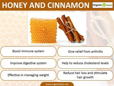 Benefits Of Honey And Cinnamon Include Their Ability To Boost The