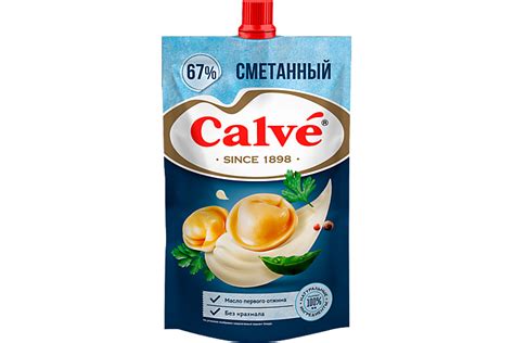 Майонез «calve Сметанный 200 г купить по приятной цене с доставкой
