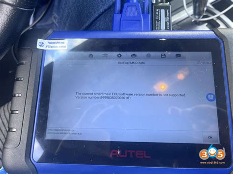 Autel IM508 Toyota 2022 ECU Software Number Not Supported OBDII365