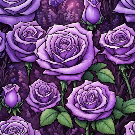 Lavender Purple Rose Garden By Blackroselover On Deviantart