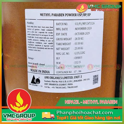BÁn Nipazil Methyl Paraben HÓa ChẤt MỸ PhẨm HÓa ChẤt CÔng NghiỆp BÁn Nipazil Methyl Paraben HÓa ChẤt MỸ PhẨm HÓa ChẤt CÔng NghiỆp