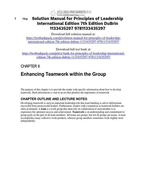 principles of leadership international edition 7th edition dubrin