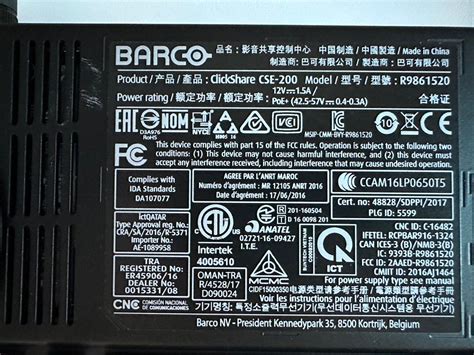 Barco Clickshare Cse 200 System With Wireless Button Computers And Tech