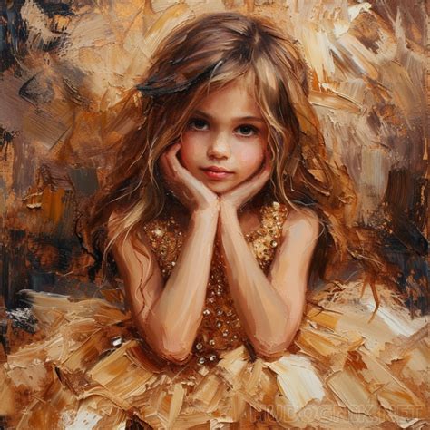 Картина Детский портрет Размеры 50x50 Год 2024 Цена 36600 рублей Художник Басова Вера