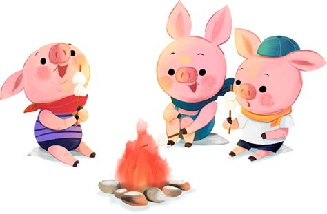 三只小猪素材