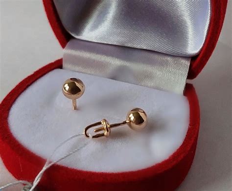 Золоті сережки пусети Кульки нові 6 мм 585 проба 5 160 грн Сережки Київ на Olx