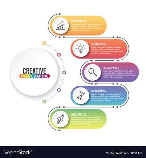 Business Data Visualization Process Chart Vector Image