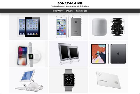 Assignment 2 Jonathan Ive Digital Pioneer COMD2451 Web Design 1
