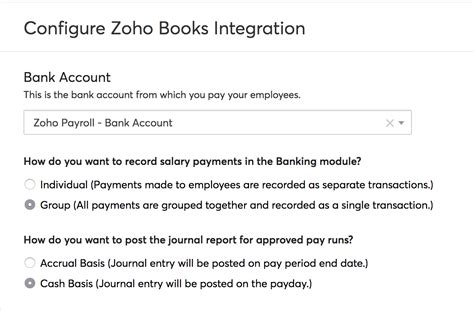 Manage Payroll With Zoho Books Help Zoho Books