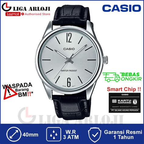 Casio Mtp V005l 7budf Jam Tangan Pria Tali Kulit Mtpv005l Lazada Indonesia