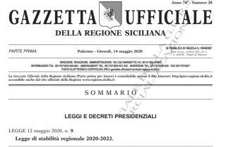 Regione Sicilia Gazzetta Ufficiale N del Maggio Legge di stabilità regionale
