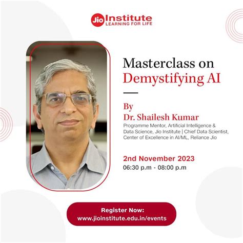 Jio Institute On Linkedin Jioinstitute Masterclass