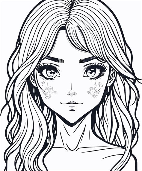 Dibujo Boceto Arte De Hermosa Mujer Joven Dibujo A Mano Ilustración Vector Premium