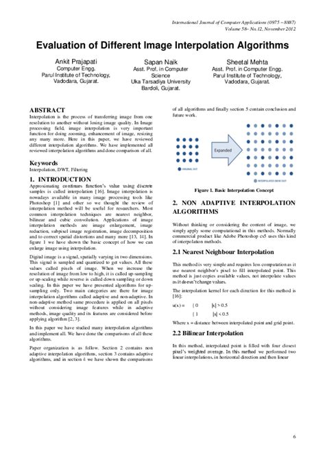 Pdf Evaluation Of Different Image Interpolation Algorithms