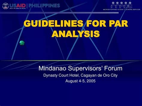Ppt Effective Par Analysis Guidelines For Supervisors Forum August