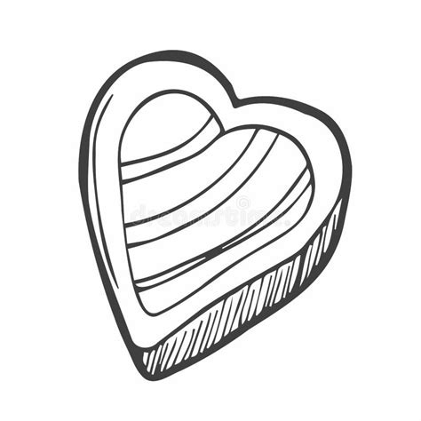 Candy Heart Outline Conversation Stock Illustrations 19 Candy Heart