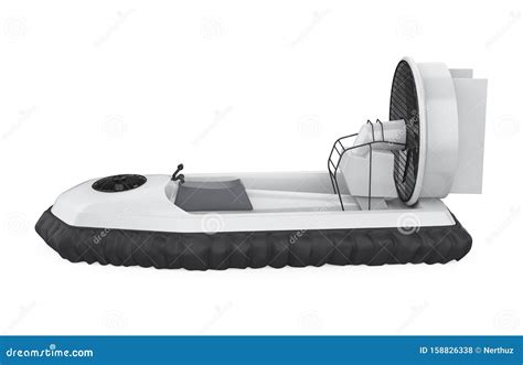 Air Cushion Vehicle Isolated Stock Illustration Illustration Of