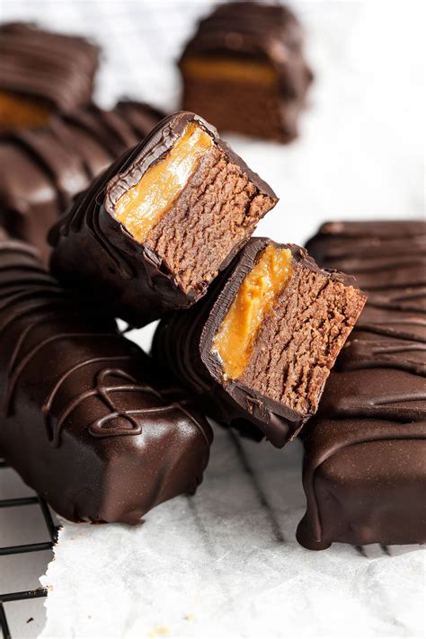 Vegan Salted Caramel Chocolate Protein Bars Nadias Healthy Kitchen