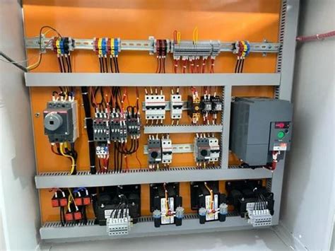 Three Phase 415 V Dol Motor Starter Control Panel Mild Steel 10 Hp At
