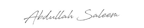 87 Abdullah Saleem Name Signature Style Ideas Free Online Signature