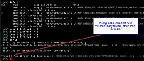 Multithreading How To Make GDB Stop Trapping On Breakpoints In Other Threads Under Set