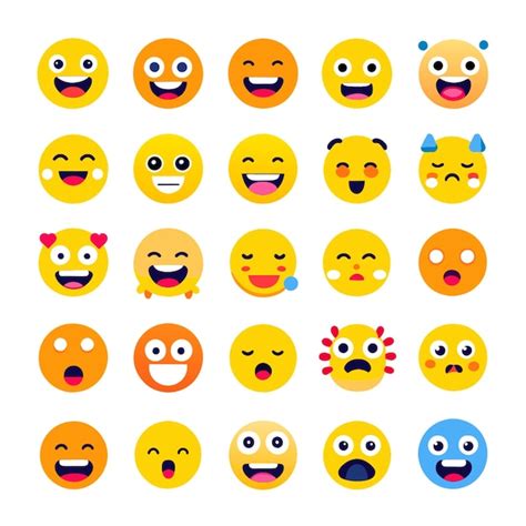 Una Serie De Caras Diferentes Incluyendo Una Con Las Otras Caras Que
