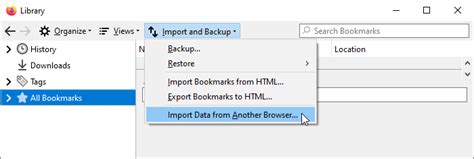 Import Data From Another Browser Firefox Help