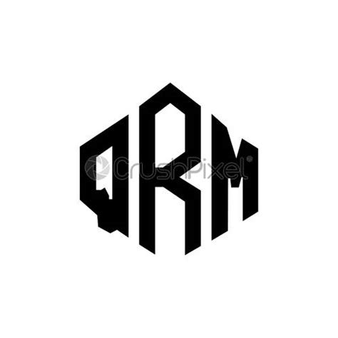 Qrm Letter Logo Design With Polygon Shape Qrm Polygon And Stock Vector 6067766 Crushpixel