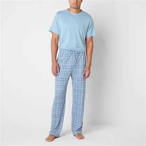Ande Mens Crew Neck Short Sleeve 2 Pc Pant Pajama Set