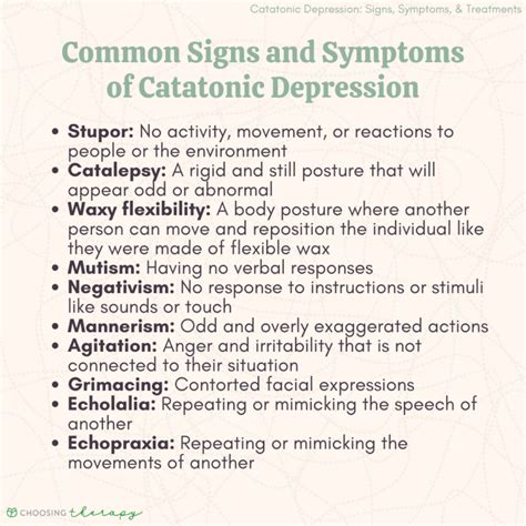 Catatonic Depression Signs Symptoms And Treatments