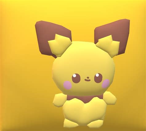 My Drawing Pichu Plushie 3d By Sakurahirata135 On Deviantart