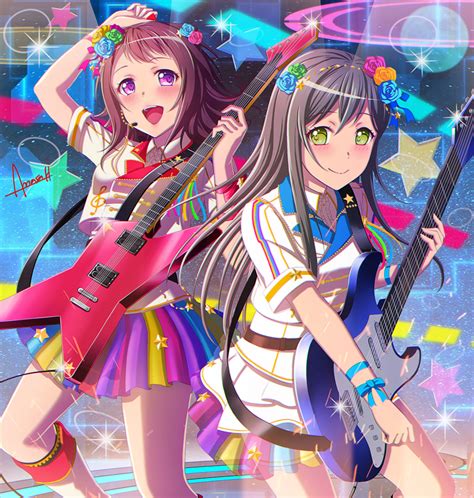 Safebooru 2girls D Artist Name Badge Bang Dream Bangs Black Hair