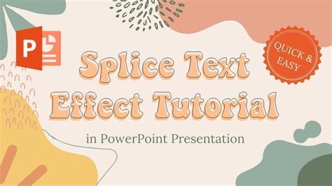 Spice Up Your Presentation Using This Splice Text Effect Use It In