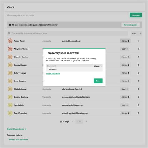 User Management Hopsworks Documentation