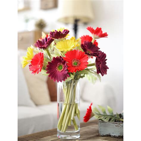 Fiveseasonstuff 7 Stems Of Artificial Real Touch Gerbera Etsy