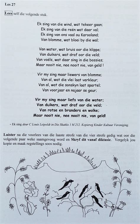 Afrikaanse Gedigte Vir Graad 6 Prentresultaat Vir Seisoene Afrikaans Images