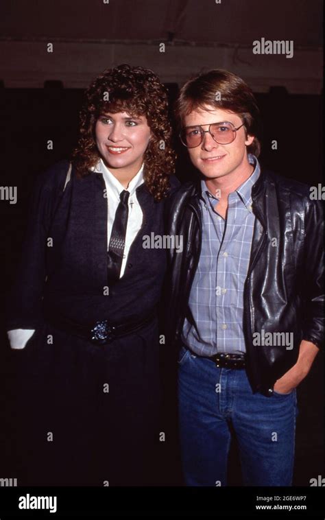 Nancy Mckeon And Michael J Fox Circa 1983 Credit Ralph Dominguez